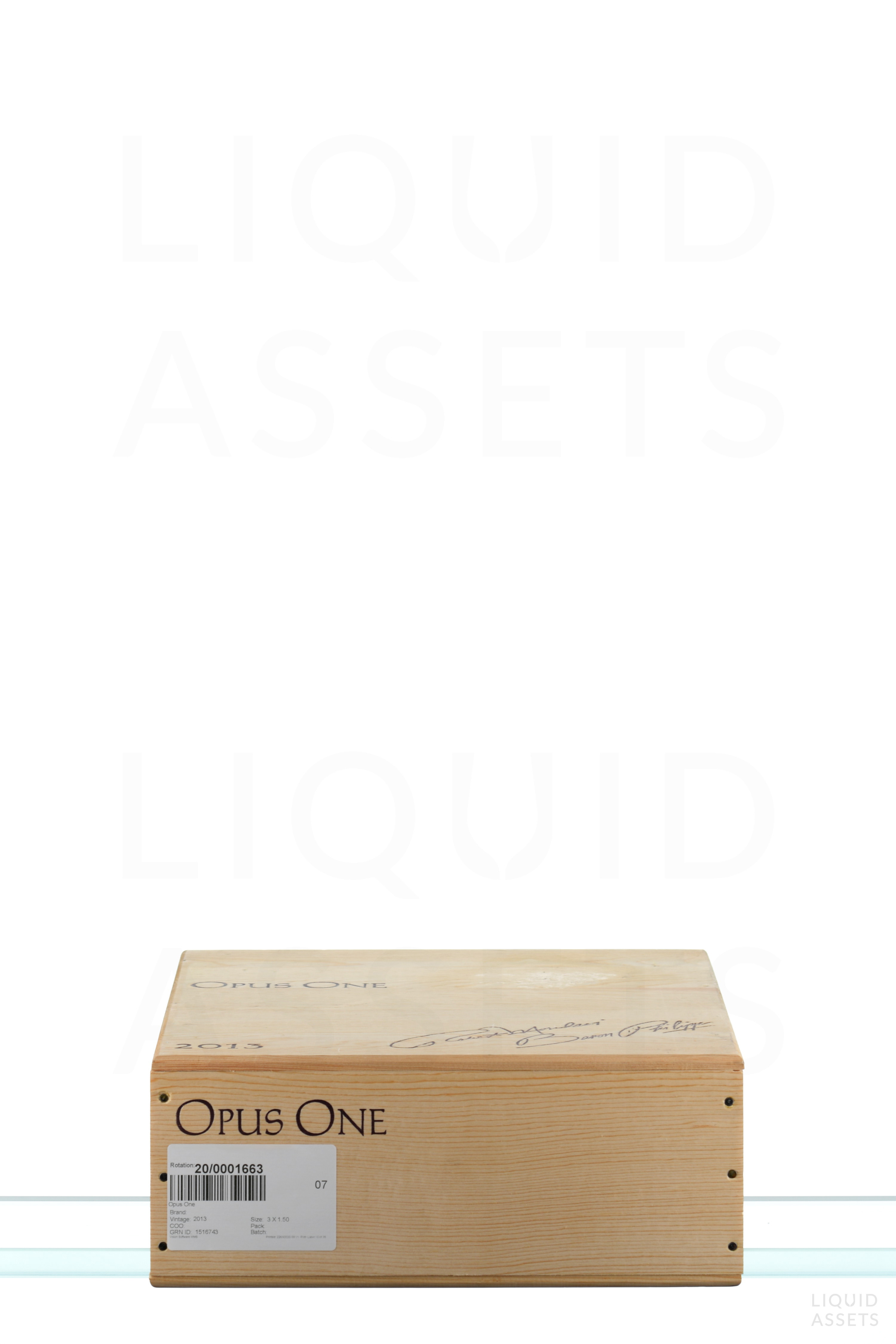 2013 Opus One | Liquid Assets